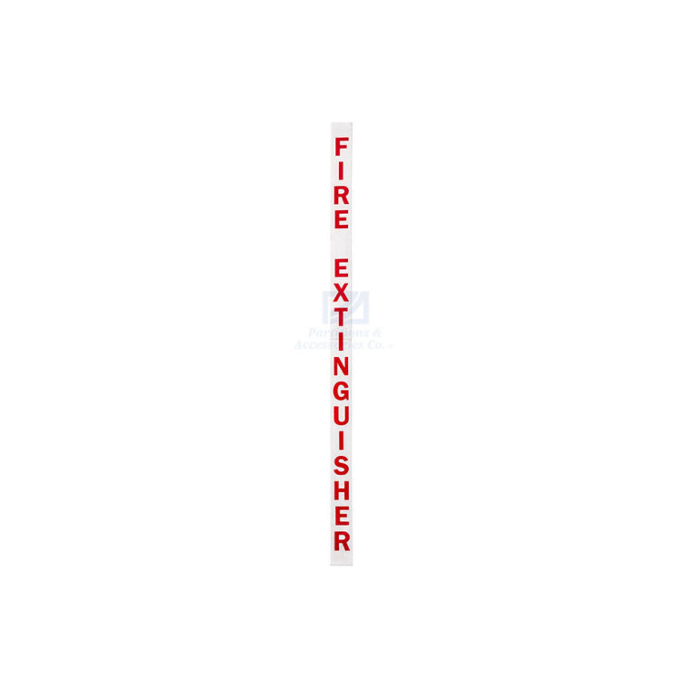 Fire Extinguisher Decal - Partitions Co.